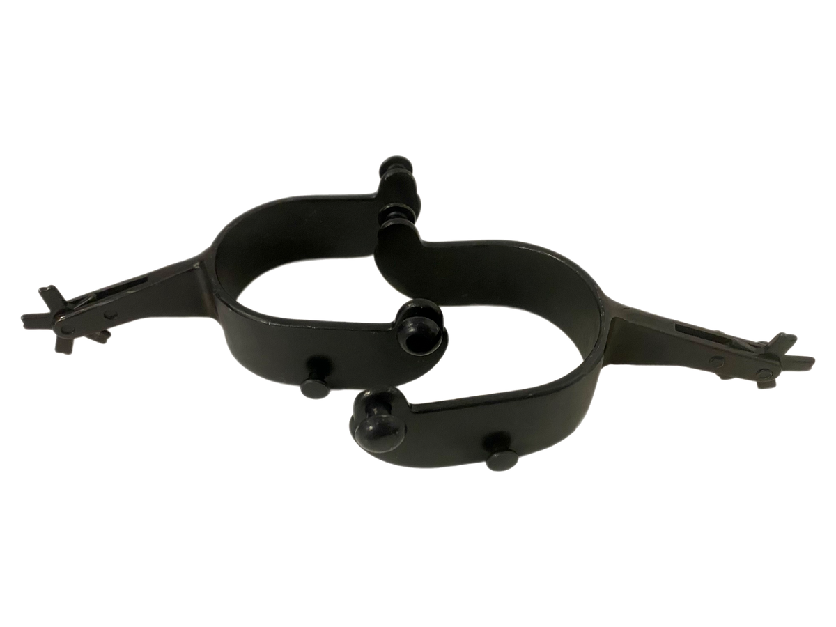 Youth Bull Riding Spurs – 15° Offset for Balance & Grip — Rowdy Rowels